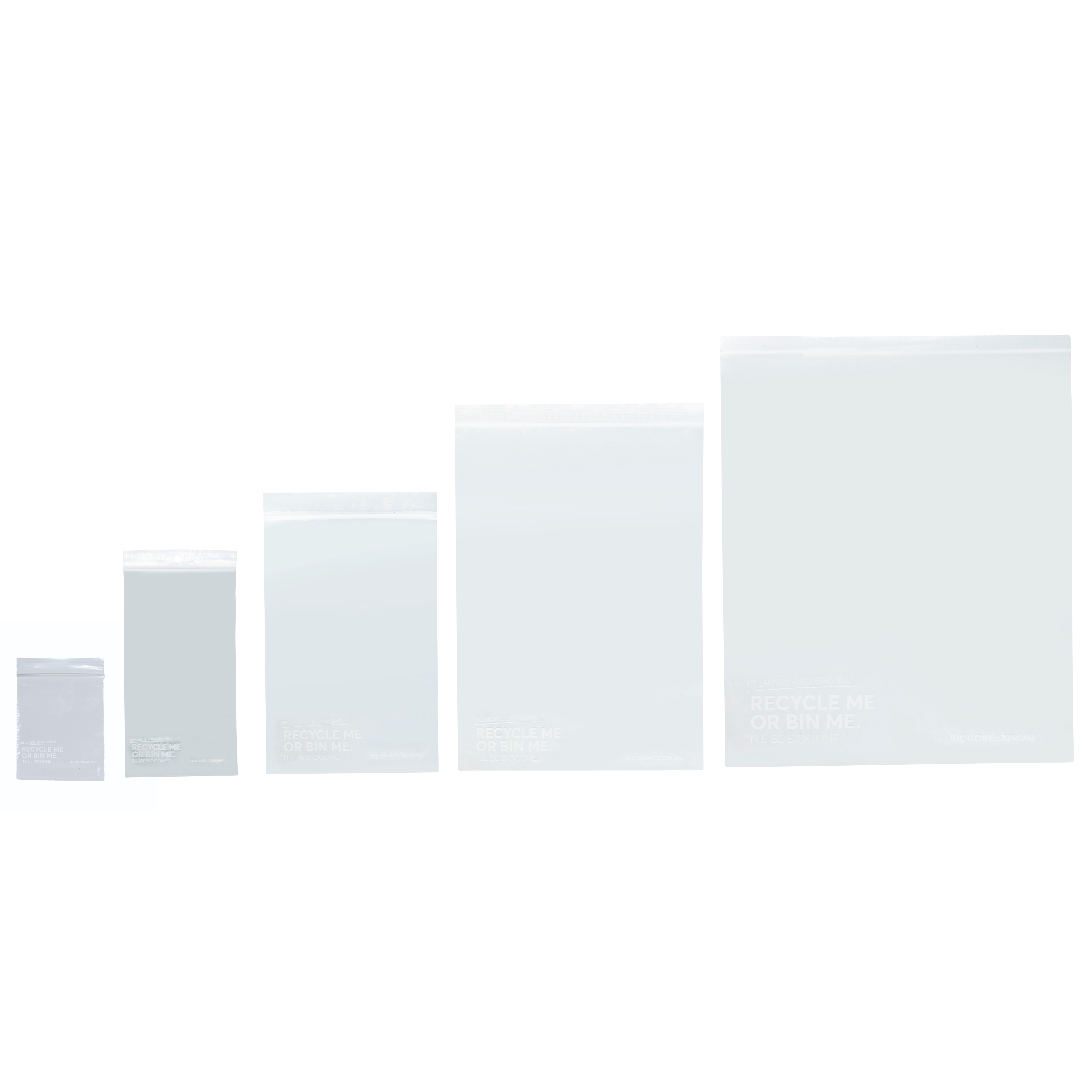 Ziplock Resealable Bags - Biodegradable | Biogone